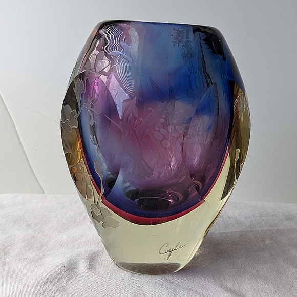 Mireau Crystal Company | Accents | Perry Coyle Art Glass Multicolor ...